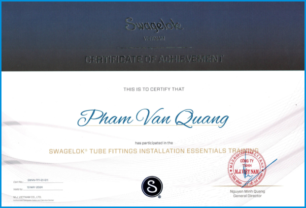 CERTIFICATIONS - VEMS